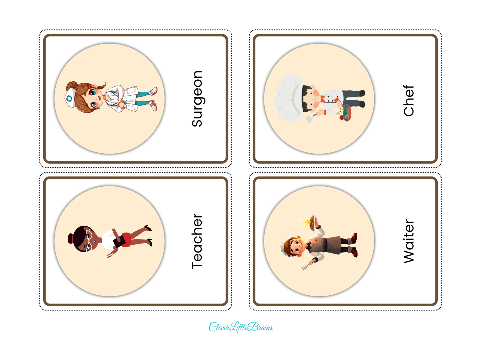 32 Profession Names Flashcards For Kids | Occupations List ...